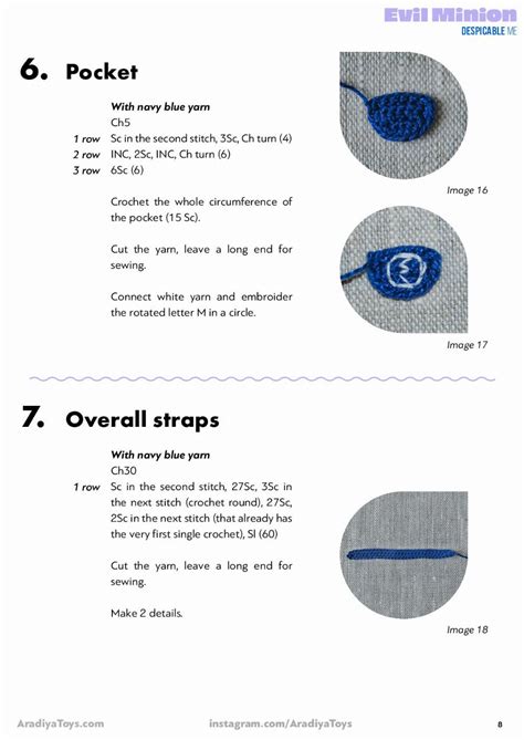Evil Minion Despicable Me Evil Minion Despicable Me Crochet Pattern