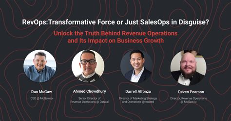 Live Panel Revops Transformative Force Or Just Salesops In Disguise Mcgaw