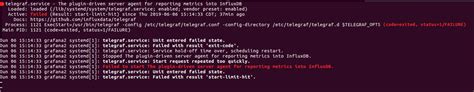 Telegraf Fails To Start The Plugin Driven Server Agent Rgrafana