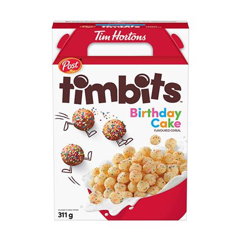 Tim Hortons Timbits Birthday Cake Cereal 311g Exotic Sweets
