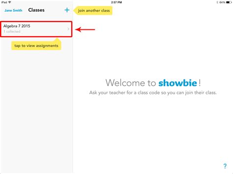 Joining Another Class With A Class Code Showbie Support