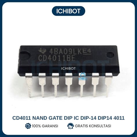 Cd4011 Nand Gate Dip Ic Dip 14 Dip14 4011 Ichibot Store