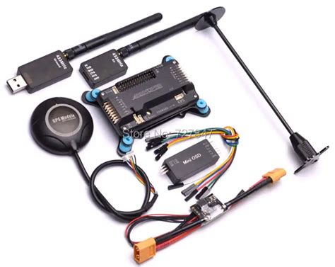 APM APM2 6 Controller W Shock Absorber M8N GPS Stand Holder 433MHZ 433 Telemetry Power Module