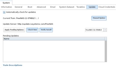 5 System — Freenas®111 U7 User Guide Table Of Contents