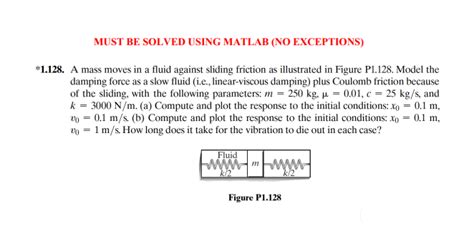Solved MUST BE SOLVED USING MATLAB NO EXCEPTIONS A Chegg