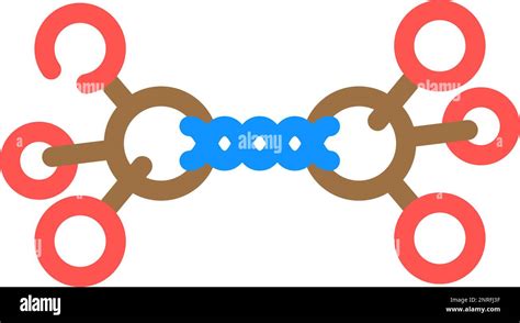 Model Molecular Structure Color Icon Vector Illustration Stock Vector Image And Art Alamy
