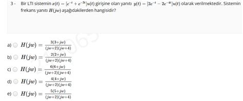 solved the response of an lti system to the input x t [e t