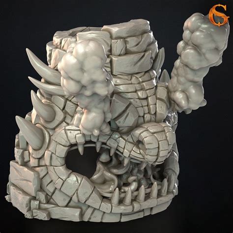3d Printable Dragon Forge By Solgood Creations