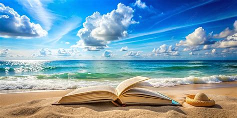 Beach Book Landscape Background Images Hd Pictures And Wallpaper For Free Download Pngtree