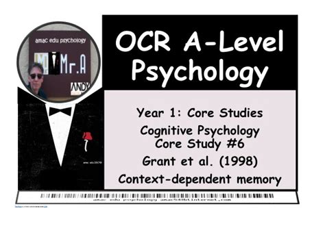 OCR A Level Psychology Core Study 6 Grant Et Al 1998 Teaching Resources