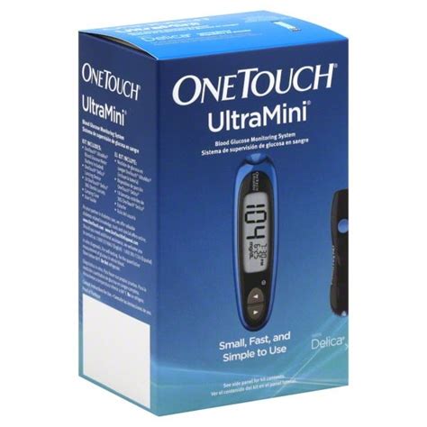 Onetouch Ultramini Glucose Meter Kit Blue Diabetic Plaza