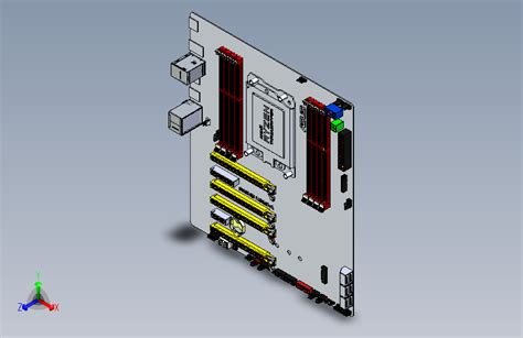 华硕x399主板 Solidworks 2017 模型图纸下载 懒石网