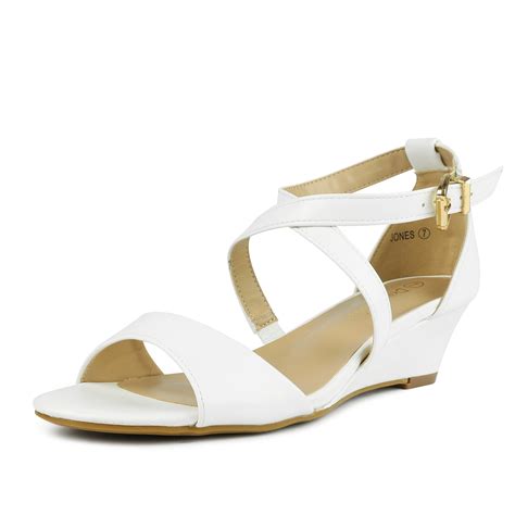 Dream Pairs Women Ankle Strap Low Wedge Sandals Casual Dress Shoes Fashion Open Toe Sandals