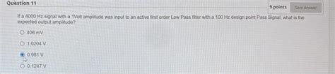 Solved Given The Design Point Pass Signal For A Passive