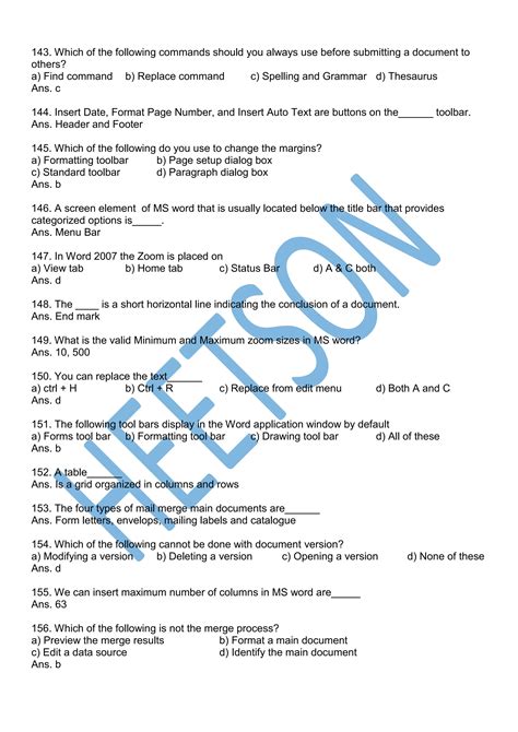 ms word mcq microsoft office related question pdf