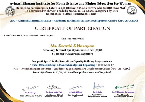 Swathi S Narayan On Linkedin Excel Dataanalysis Reporting Capacitybuilding