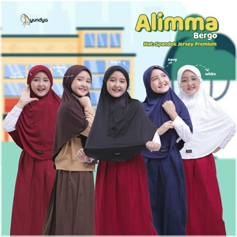 Jual Jilbab Sekolah Sd Smp Sma Jilbab Putih Coklat Pramukajilbab Merah Sdjilbab Biru Smp