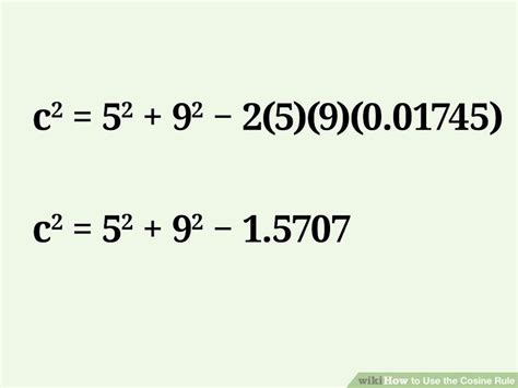 Ways To Use The Cosine Rule WikiHow