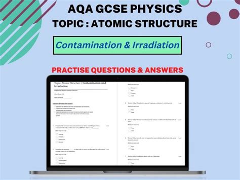 Aqa Gcse Physics Contamination And Irradiation Revision Questions And Answers [2023] Teaching