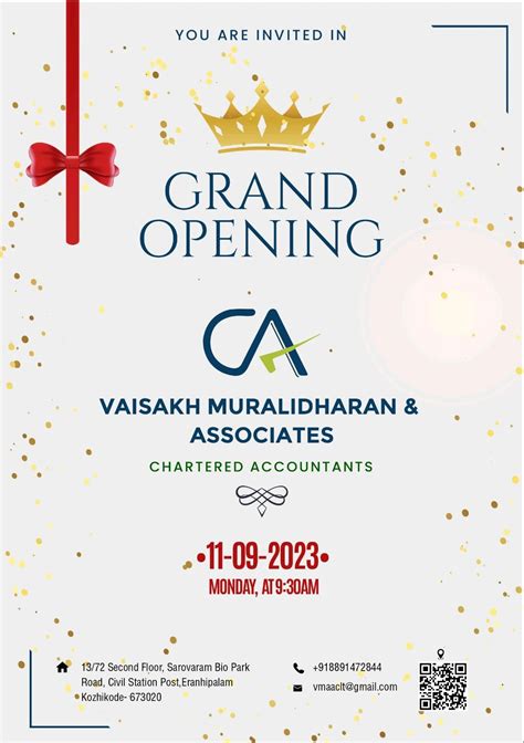 Ca Vaisakh Muralidharan On Linkedin Dear Connections Its My Pleasure To Invite You All For The