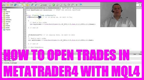 Mql4 Tutorial Bootcamp2 8 Buy And Sell Module Youtube