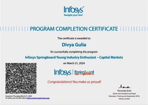 infosys infosysspringboard professionaldevelopment capitalmarket