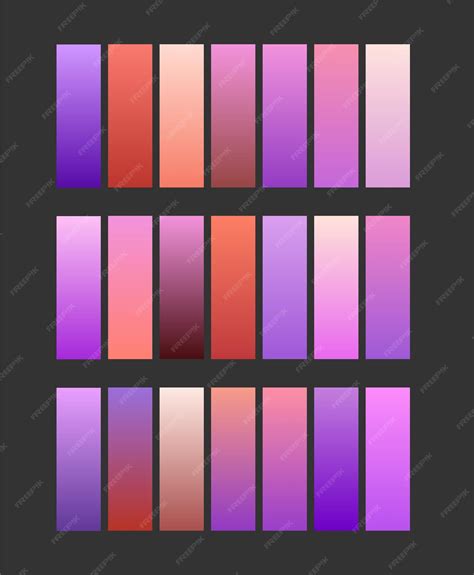 Premium Vector Gradient Color Combination Free Vector