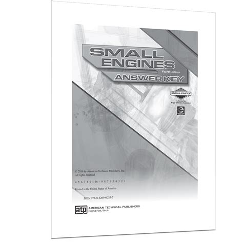 Small Engines Workbook Answer Key Pdf Download Atp Learning