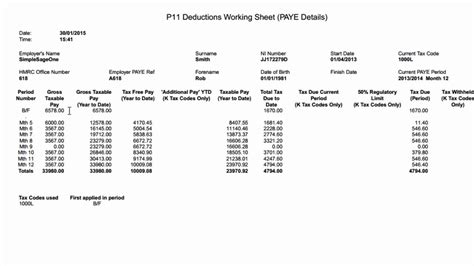 Reviewing The P11 For Payroll Year End Sage One Payroll Youtube
