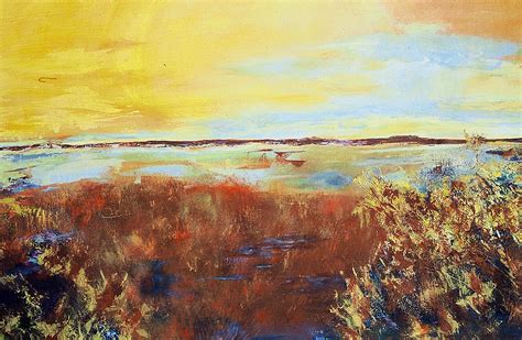 Brillant Sunset Painting By Barbara Sarvis Fine Art America