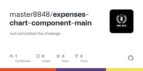 Github Master8848expenses Chart Component Main Just Completed The Chalange