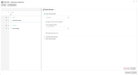 Data Reader Actions Group