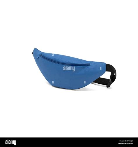 Unisex Waist Bag Money Belt With Zipper Side View Blank Mock Up