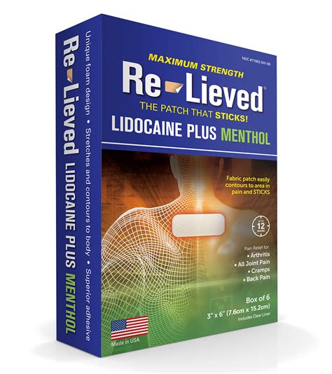 4 Lidocaine Plus 1 Menthol Patch That Sticks