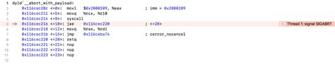 Ios Build Succeed And Then Get Thread 1 Signal Sigabrt On Xcode 9