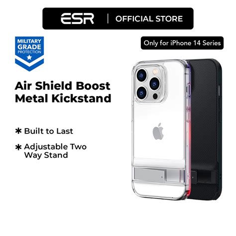 Esr Air Shield Boost Metal Kickstand Flexible Bumper Case For Ip 13
