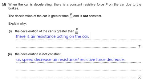 Doubt In Physic Deceleration Question Rigcse