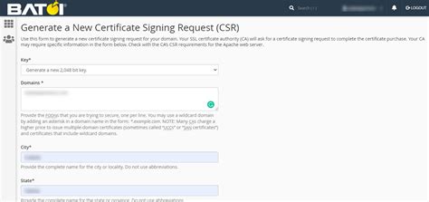 Generate A Certificate Signing Request Csr Batoi Help