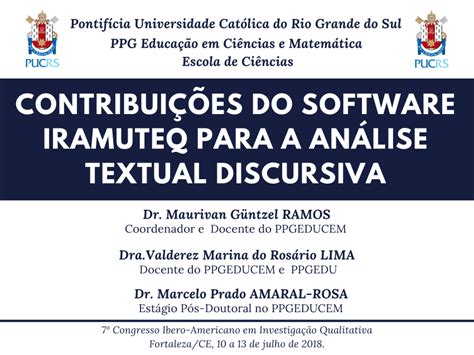 Pdf Contribuições Do Software Iramuteq Para A Análise Textual Discursiva