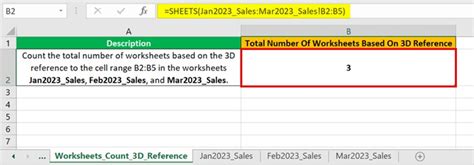 SHEETS Function Excel Formula Examples How To Use
