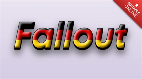 Fallout Text Effect Generator Textstudio