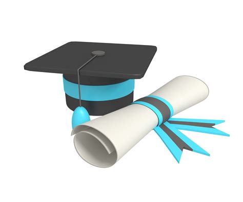 Certificate Paper And Graduation Hat 24831125 Png