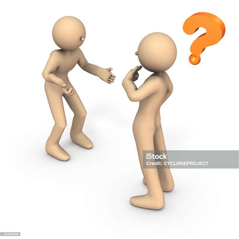 서로 마주 하는 두 사람 하나는 화가 고 주장을 하 고 있습니다 다른 것은 의아해입니다 흰색 배경입니다 3d 그림입니다 언쟁에