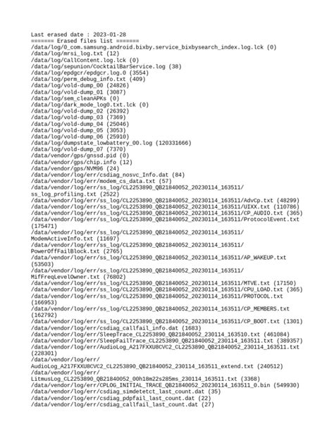 Erased Log By Sos Pdf Computer File Computing