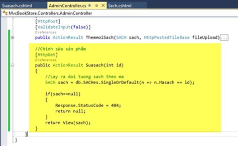 ASP NET MVC Xây dựng trang Sửa thông tin
