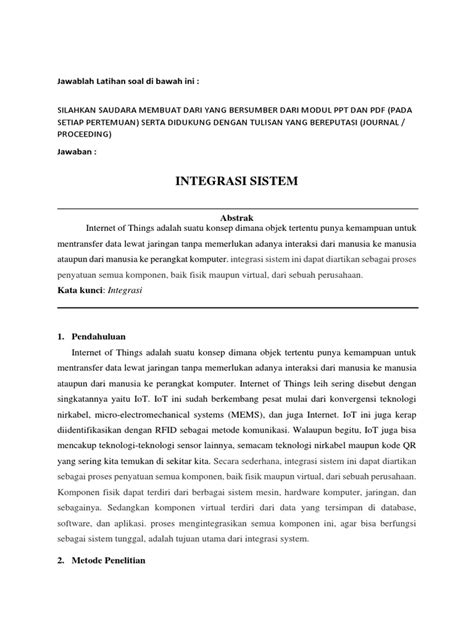 Integrasi Sistem Pdf