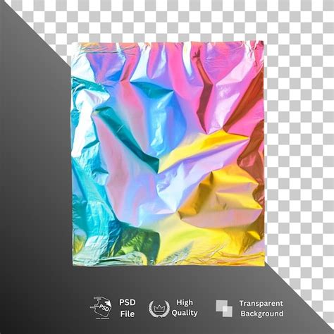 투명한 배경에 고립된 홀로그램 프리미엄 Ai 생성 Psd