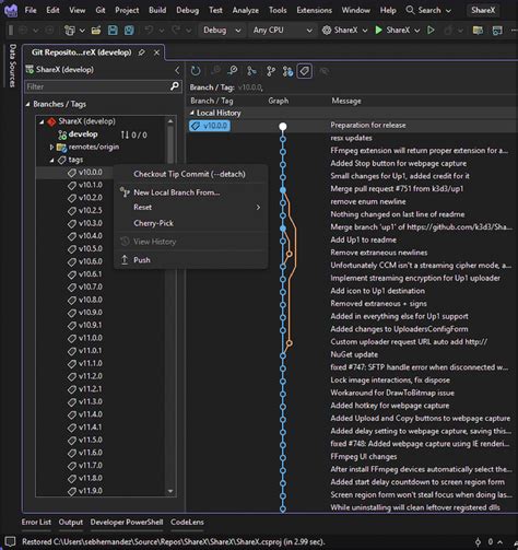 View And Manage Git Tags Visual Studio Blog