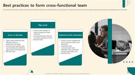 best practices to form cross functional team ppt slide