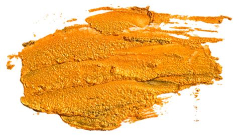 골든 오일 텍스처 페인트 얼룩 브러쉬 스트로크 손으로 그린 흰색 배경에 고립 Eps10 벡터 일러스트입니다 0명에 대한 스톡 벡터 아트 및 기타 이미지 Istock